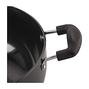 Vinod Hard Anodized Kadai with Stainless Steel Lid, 1.6-Liter