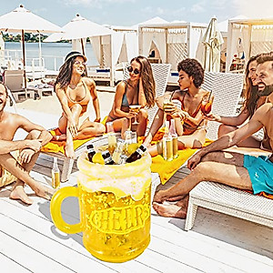 FindUWill Inflatable Cooler for Parties, 2Pack Ice Buckets Large Drink Containers -Portable Drink Cooler for BBQ, Picnic, Pool Party, Birthday Party Supplies, 10 Gallons/38 Liter Capacity, Double Wall