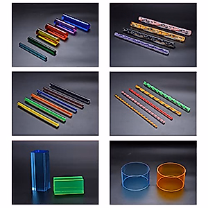 Fielect Green Straight Line Acrylic Round Rod Standard Plexiglas Tolerance Lightweight for DIY 12mm Diameter 250mm Height 1Pcs