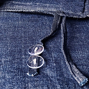 Elegant Life Home Denim Dark Blue Duvet Cover Set 100% Cotton Washed Soft Bedding with Button Closure Corner Ties - California King Size