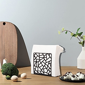 Farmhouse Black Napkin Holder for Table Decor, Modern Metal Paper Napkin Holders for Your Home Kitchen Bathroom Dinning Table