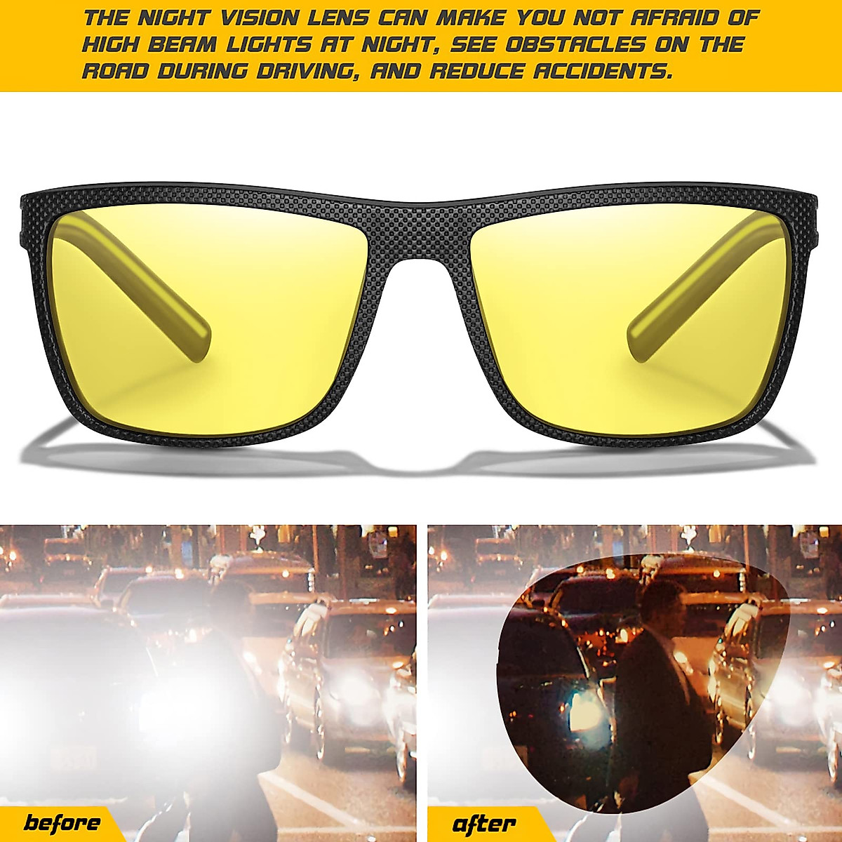 DioKiw Square Polarized Sunglasses for Men Vintage Style Driving Travel Sun Glasses Lightweight Frame UV Protection Goggles