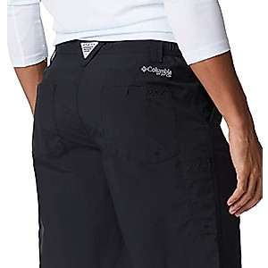 Columbia Men's PFG Blood and Guts III Short, Stain Repellant, Sun Protection, Black, 40