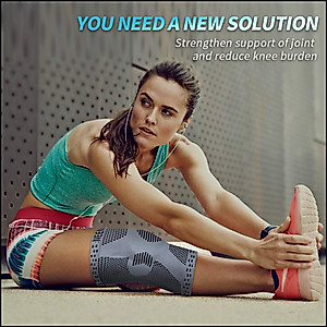 NEENCA Professional Knee Brace for Pain Relief, Medical Knee Support with Patella Pad & Side Stabilizers, Compression Knee Sleeve for Meniscus Tear, ACL, Joint Pain, Runner, Workout - FSA/HSA APPROVED