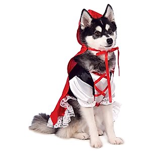 Rubie's unisex adult Red Riding Hood Pet Accessory, As Shown, XL Neck 20 Girth 27 Back 28 US