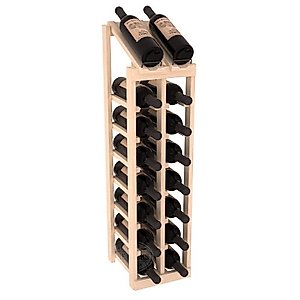 Wine Racks America InstaCellar Display Top Wine Rack Kit - Durable and Expandable Wine Storage System, Pine Unstained - Holds 16 Bottles