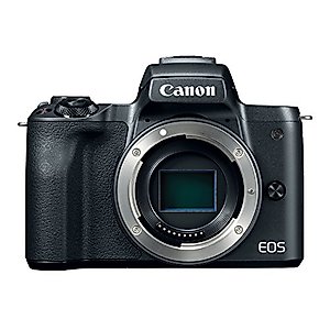 Canon EOS M50 Mirrorless Digital 4K Vlogging Camera with Dual Pixel CMOS Autofocus, DIGIC 8 Image Processor, Built-in Wi-Fi, NFC and Bluetooth technology, Body, Black