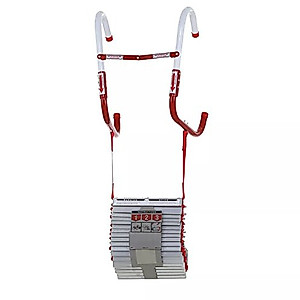 Kidde Fire Escape Ladder, 2-Story Rope Ladder, Extends to 13-Feet, Anti-Slip Rungs