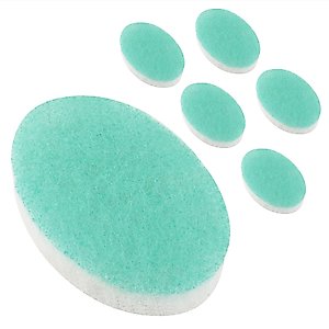 IMPRESA 6 Pack Double Sided Body Sponge for Daily Deep Cleansing and Regular Exfoliating - Double Sided Buff Puff Style Exfoliating Pads Puf for Removing Dead Skin & Dirt - All Skin Types