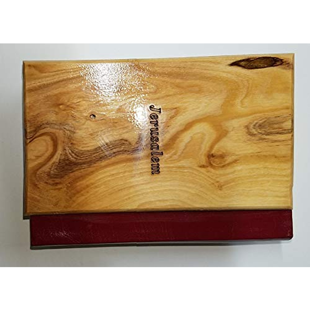 Bethlehem Gifts TM Olive Wood Bible La Santa Biblia Red-Letter King James Version Old and New Testament (Spanish Version)