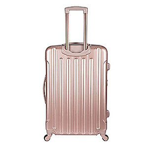 kensie Women's Alma Hardside Spinner Luggage,Expandable, Rose Gold, 3 Piece Set (20/24/28)