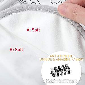 Knirose Noiseless Patented-Velcro Baby Infant Wrap Swaddle Blankets for Newborn Baby Boys Girls 0-3 Months, Wearable Swaddle Sleep Sacks Easy Diaper Changing Sleeping Bag with Zipper