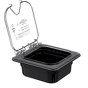 CFS 3068303 StorPlus Sixth Size Food Pan, Polycarbonate, 2.5" Deep, Black