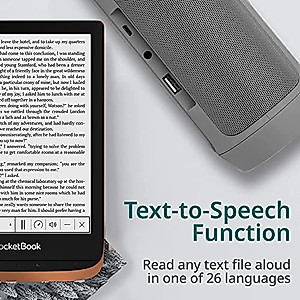 PocketBook Touch HD 3 | Audio- & E-Book Reader | 6ʺ Glare-Free & Eye-Friendly E-Ink Screen | Text-to-Speech Function | Bluetooth | Adaptive SMARTlight | IPX8 Waterproof | E-Reader, Spicy Copper