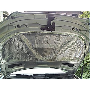 SOOMJ Heat Shield, Sound Deadening Material, Car Sound deadening mat, Engine Insulation Foam with Aluminum Sheet 1100(AA)