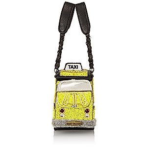 Mary Frances Women's Taxi Clutch Shoulder Handbag, Yellow, One Size
