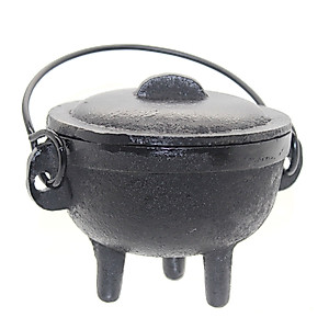 Govinda - Cast Iron Cauldron: 4 1/2" Diameter Plain