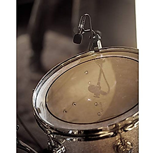 Shure BETA 98AD/C Drum Microphone - Miniature Cardioid Condenser Mic with RPM626 in-Line Preamplifier, A98D Drum Mount for Secure Placement and C98D 15' Cable - Ideal for Snares, Toms and Percussion