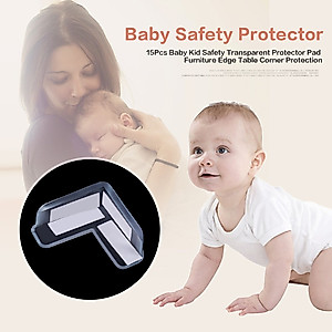 15Pcs Corner Protectors Guards Baby Proof Corner Covers Safety Transparent Protector Pad Furniture Table Corner