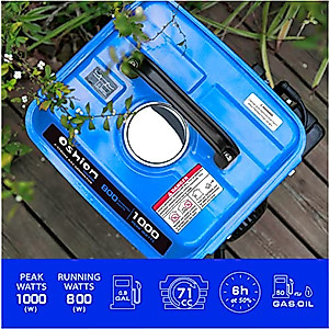 TUFFIOM GG950 Portable Generator, 1000W Gasoline Powered Generator Creat for Camping Back Yard BBQ's and Parties，EPA & CARB Compliant