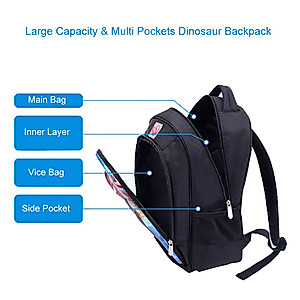 MATMO Dinosaur Backpack Student Backpacks for Boys School Backpack Kids Bookbag (Dinosaur 1)