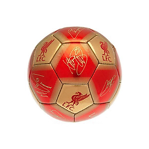 Liverpool FC Signature Mini Football (One Size) (Red/Gold)