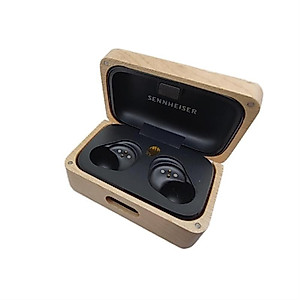 PAKJEL Handmade Wooden Case for Momentum True Wireless 3, Earphones Portable Magnetic Protective Cover (Color : Maplewood)
