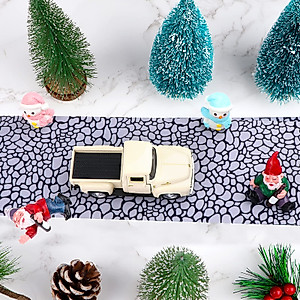 JiaUfmi Village Street Mat Christmas Village Accessories Miniature Road Decorations Cobblestone Brick Display Mat for Outdoor Indoor Bathroom Home Garden Figurine, 47.2 x 4.72 x 0.08 Inches