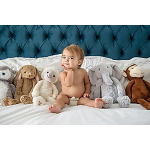 MBHB Digital Voice Recorder Stuffed Animal w/20 Second Recorder, Capture Baby's Heartbeat During Pregnancy + Ultrasound for Baby Showers, Registry, Birthdays, New Mom Gift, Bunny