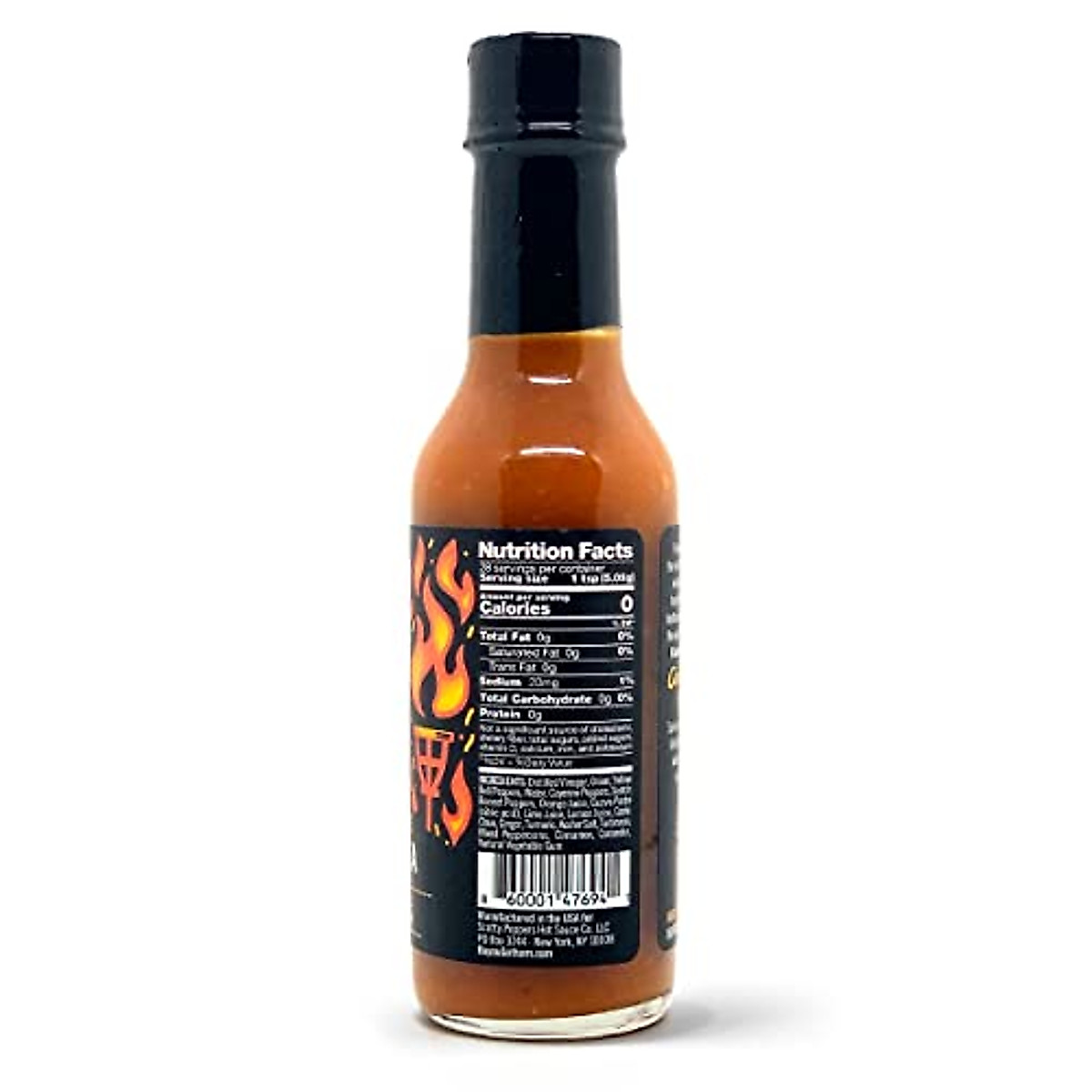Bayou Gotham Hot Sauce - FLAMBEAU FIYA Caribbean Creole - Scotch Bonnet, Guava, Ginger, Caribbean Spices Condiment - All Natural, Vegan, Gluten Free, Low Sodium, Small Batch, Award Winning Craft Hot Sauce - 5oz