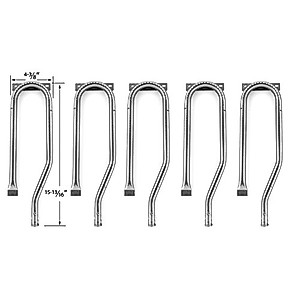 Grill Burner for Jenn-air 720-0337, 720-0339, 720-0511, 720-0512, 730-0336, Nexgrill 720-0336, 720-0337, 730-0337, 730-0339, Duro 720-0584A, Member's Mark 720-0586A Gas Models, 5 Pack
