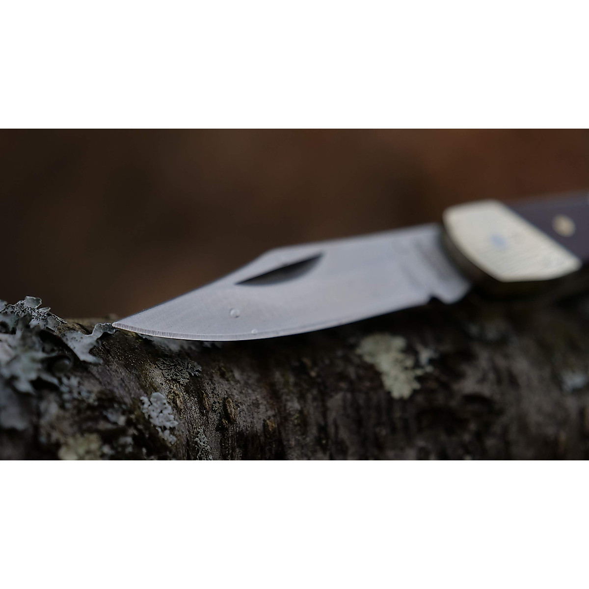 Uncle Henry LB3 Brown Bear 5.1in High Carbon S.S. Folding Knife with a 2.2in Clip Point Blade and Wood Handle for Outdoor Survival, Camping and Hunting
