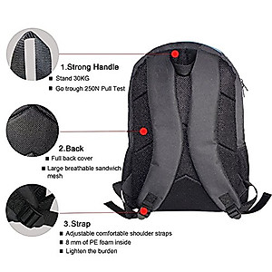 HUGS IDEA Dinosaur T-rex Backpack Set Kids School Bag with Lunchbag for Teen Boys