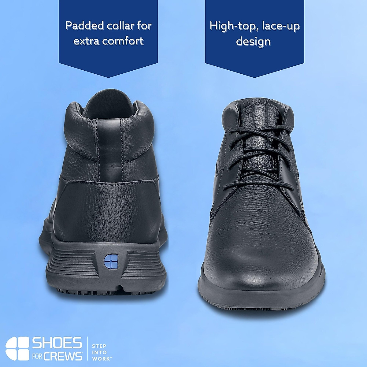 Shoes for Crews Men's Holden Sneaker, Black, 9.5