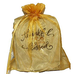 Twisted Anchor Trading Company Set of 6 Dark Linen Thanksgiving Kitchen Towels Gift Set - Fall Kitchen Towel Set - Comes in Organza Gift Bag