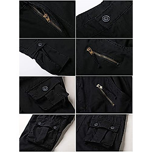 Skylinewears Women's Combat Cargo Tactical Work Trousers Wild 8 Pocket Casual Army Military Pant Black XL