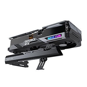 EZDIY-FAB GPU Holder Brace Graphics Card GPU Support Video Card Holder Bracket, Strenchable Structure, Video Card Sag Holder/Holster Bracket Support RX7990XTX, RTX4090, Black-341-2