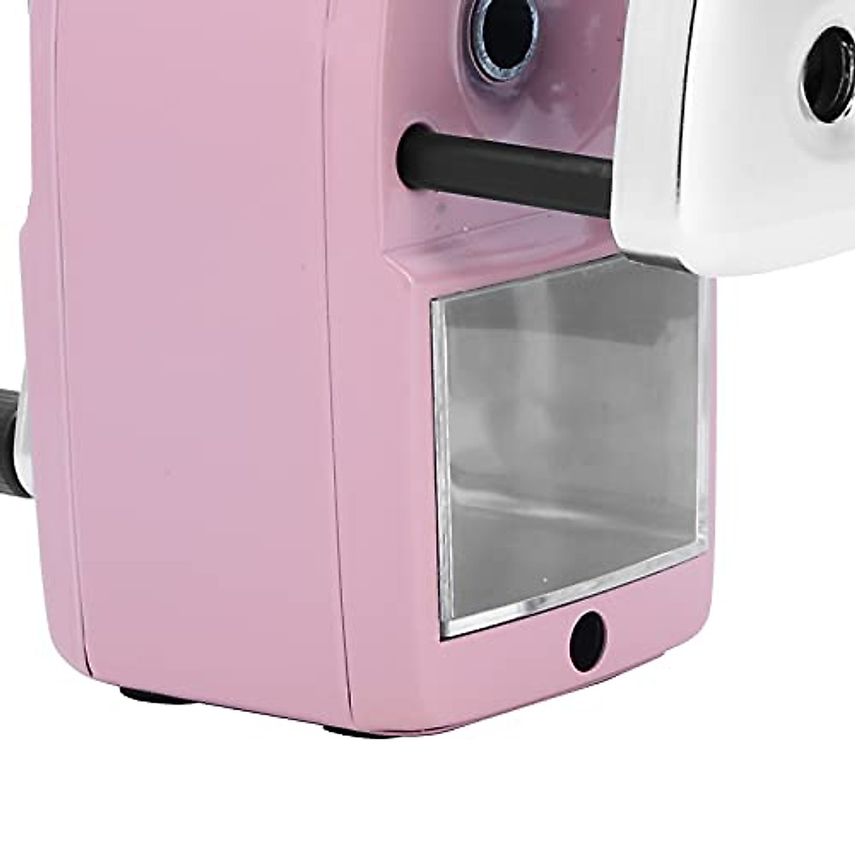 Pencil Sharpener, 8mm Diameter Manual Desk Pencil Sharpener Portable Professional Sketch Pencil Sharpener with Bracket for Kids School Classroom Home (Pink)