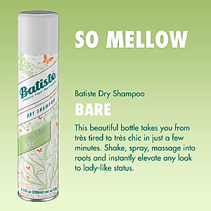 Batiste Dry Shampoo, Bare Fragrance, 200ml 120g (Pack of 3)