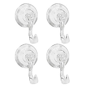 Sattiyrch Wreath Hanger for Front Door,Removable Vacuum Suction Cup Hooks for Glass Door and Window,Spring Halloween Fall Christmas Door Wreath Holder,Holds up to 16 Lbs (4)