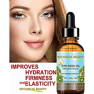 Botanical Beauty KIWI SEED OIL. 100% Pure Natural Undiluted Virgin Cold Pressed Carrier Oil. 0.5 Fl.oz.- 15 ml for Face, Skin, Body, Hair, Nail Care
