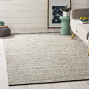 SAFAVIEH Vintage Leather Collection Accent Rug - 3' x 5', Beige, Handmade Leather, Ideal for High Traffic Areas in Entryway, Living Room, Bedroom (VTL104B)