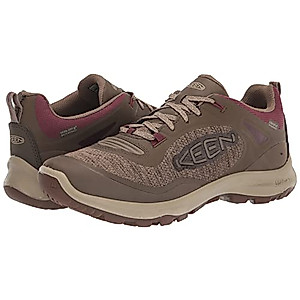 KEEN Women's Terradora Flex Low Height Waterproof Hiking Shoes, Canteen/Windsor Wine, 8