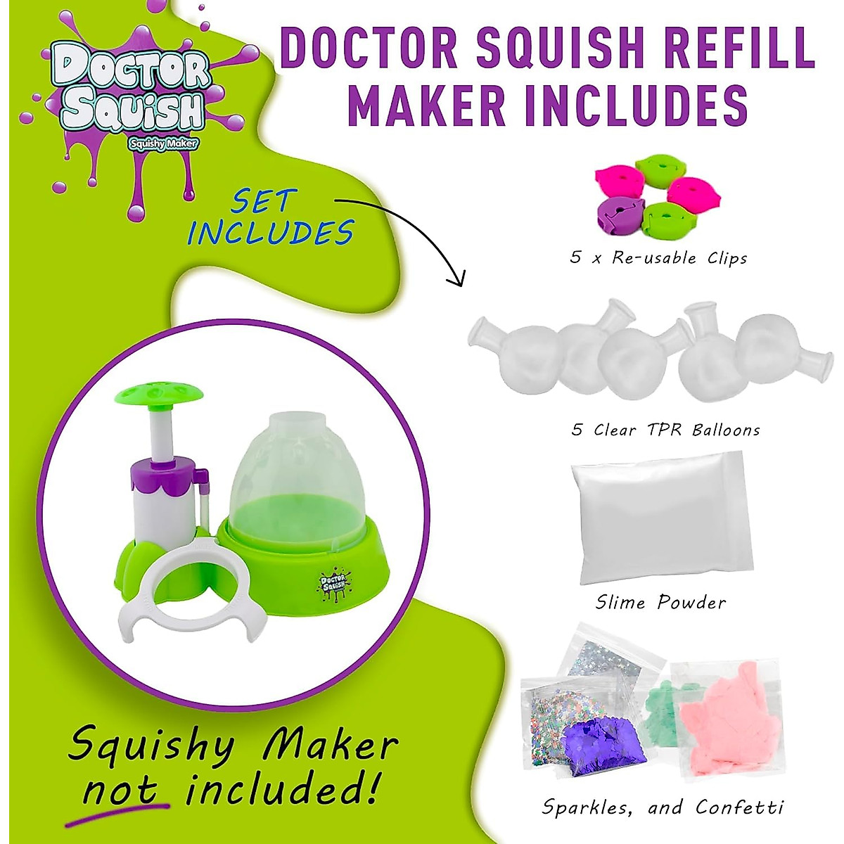 Doctor Squish Squishy Pack Refill - Make Your Own Squishy Set - 1 ct (Pack of 1)