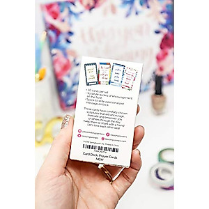 bloom daily planners Writefully His Prayer Card Deck (Pack of 30) - Inspirational Christian Bible Verses for Women - Scripture Encouragement Mini Quote Cards - Assorted Designs - 2” x 3.5”