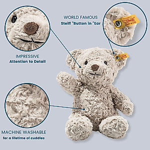 Steiff Honey Teddy Bear, Premium Teddy Bear Stuffed Animal, Teddy Bear Toys, Stuffed Teddy Bear, Teddy Bear Plush, Cute Plushies, Plushy Toy for Girls Boys and Kids, Soft Cuddly Friends (Tan, 11")