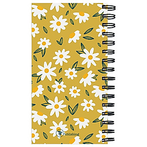 TF PUBLISHING 2024-2025 Daisy Days 2-Year Small Monthly Pocket Planner | 2-Page Large Calendar Grid and Lined Notes Section in Back | Monthly Day Planner for Purse | 3.5" x 6.5"