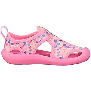 OshKosh B'Gosh Girls Aquatic Water Shoe Sport Sandal, Fuchsia/Multi, 9 Wide Toddler