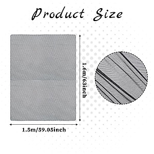 62 x 59-inch Slightly Stretchy Soft Mesh Black Mesh Fabric Netting Mesh Fabric Netting for Backpack Pocket and Straps, Netting Bag Shopping Bag, Netting Clothes and Sewing Projects