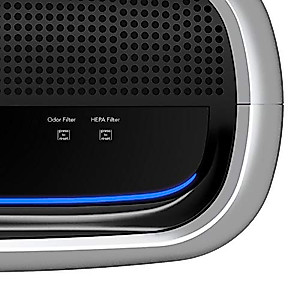 Oreck Air Response Air Purifier, HEPA and Carbon Filtration For Home, Quiet, Large, Silver, WK16002